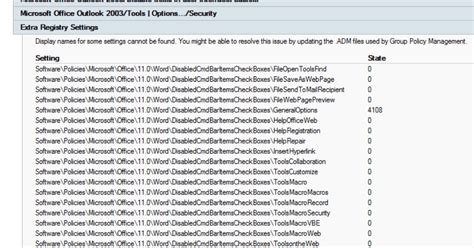 removing extra registry settings from gpos group policy software sdm software