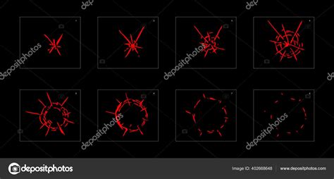 Shine Fire Effect Fire Explosion Animation Effect Animation Sprite Sheet Stock Vector By