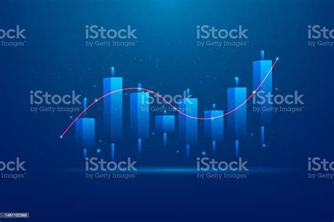 비즈니스 주식 시장 그래프 성장 배경 투자 금융 이익 돈 성공을 위한 차트 다이어그램 벡터 일러스트레이션 환상적인 기술 Rise Conference에 대한 스톡 벡터 아트