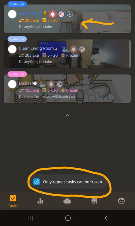 Unable To Freeze Task Indefinitely Rlifeuphabitrpg