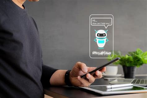 Conversación Del Asistente De Chatbot Concepto De Tecnología De Inteligencia Artificial Ai