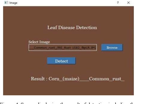 Figure 4 From Image Based Plant Disease Detection Model Using Convolution Neural Network