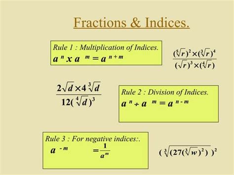 Laws Of Indices Ppt