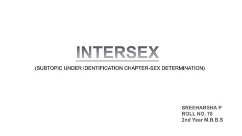 Intersex Forensic Medicine Pptx Intersex Forensic Medicine Pptx