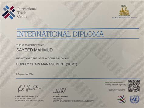 Sayeed Mahmud On Linkedin International Diploma In Supply Chain