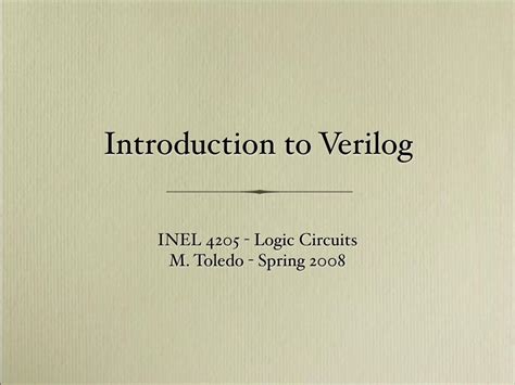pdf ~mtoledo 4205 verilog verilog