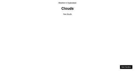 Openweather Api Demo Codesandbox