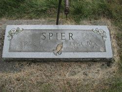 Opha Jack Spier M Morial Find A Grave