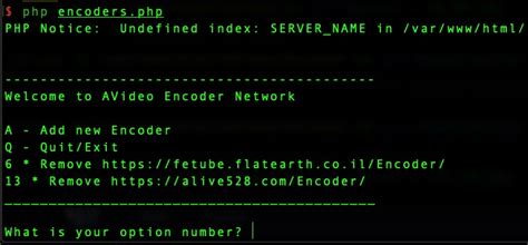 cannot access network encoders · issue 6850 · wwbn avideo · github