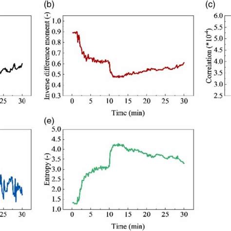 Time Sequence Variation Of Different Texture Feature Parameters In Download Scientific