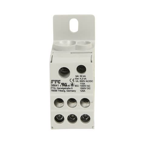 Terminal Block Enclosed 115a 1 Pole Ul 1059 Recognized Pn 38641