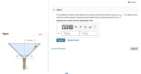 Solved Review Part A If The Coefficient Of Static Friction