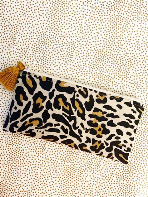 Leopard Tassel Zipper Pouch