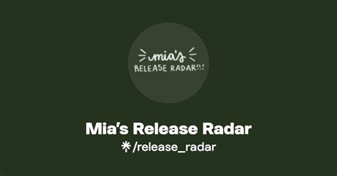 Mias Release Radar Linktree