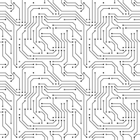 Circuit Computer Motherboard Microchip Royalty Free Vector
