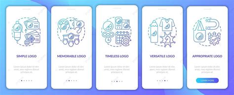 Conceptual Logo Design For Onboarding Screen Of A Mobile App Page Vector Instructions Mobile