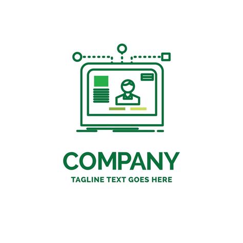 Interface Website User Layout Design Flat Business Logo Template Creative Green Brand Name