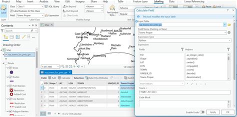 How I Edited Towns In South Africa Using Arcgispro Laetitia Osborne Msc Posted On The Topic