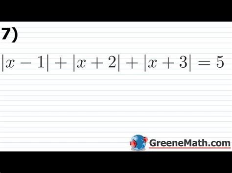 Free Video Solving Advanced Absolute Value Equations Nested Double