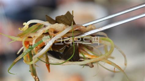 음식 푸드 Food 파 파절이 사진 이미지 일러스트 캘리그라피 앨리작가