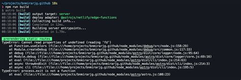 Error Using Astro Netlify Edge Functions Adapter With Experimental