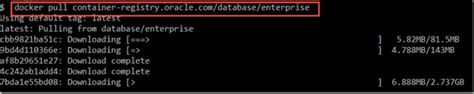 Run Oracle Database In Docker Using Prebaked Image From Oracle