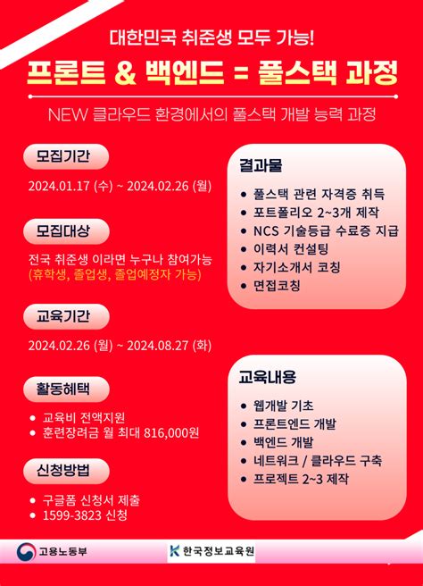 관악구 신림 프론트 And 백엔드 And 풀스택 개발자 국비지원 취업 교육 요즘것들