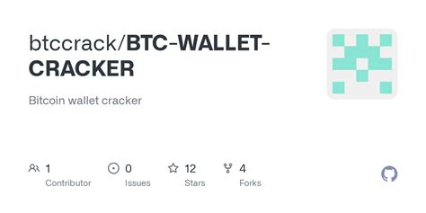 Github Btccrack Btc Wallet Cracker Bitcoin Wallet Cracker