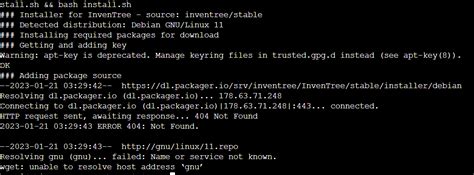 Bug Checkeredflag Install Script Wget Unable To Resolve Host