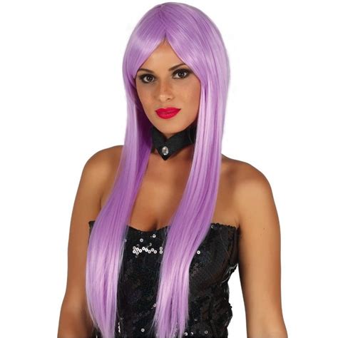 Perruque Lilas Extra Longue Fiesta Republic