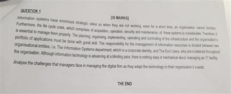 Solved Question 1 30 ﻿marks Information Systems Have