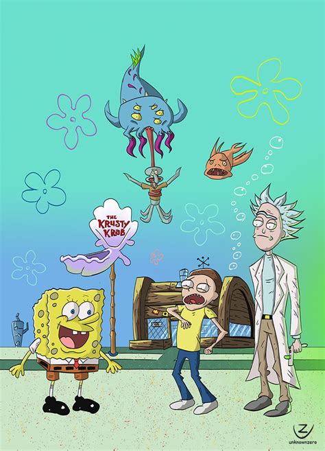 Rick And Morty X Spongebob R Spongebob