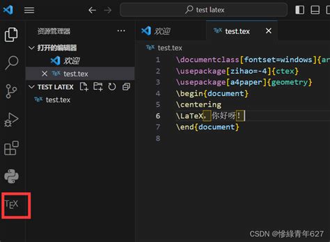 小白开始使用vscode编写latex vscode latex教程 csdn博客