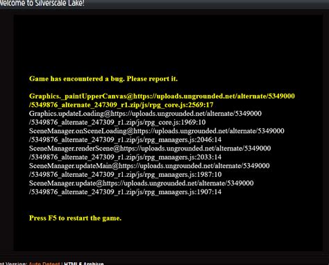 Error When Uploading HTML To Newgrounds RPG Maker Forums