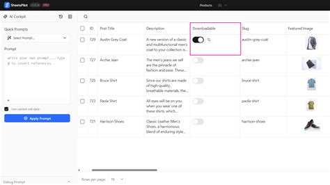 Bulk Edit Woocommerce Downloadable Products In A Spreadsheet Sheetspilot