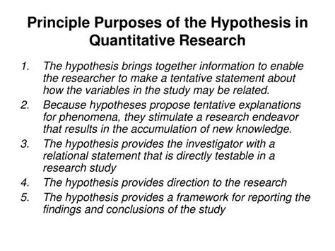 Quantitative Sample Example Of Hypothesis In Research Paper Maybe You