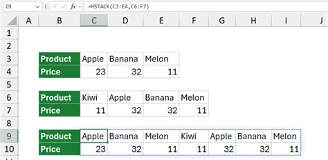 How To Combine Ranges Excel Formula
