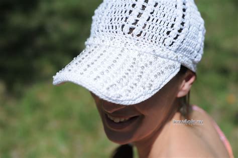 Кепка и косынка крючком, работы Натальи