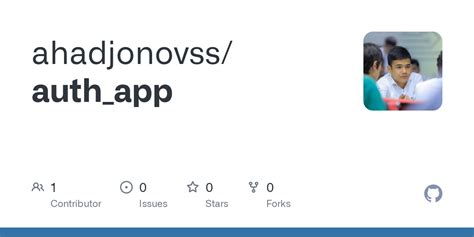 GitHub Ahadjonovss Auth App