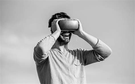 Cyber Sex Virtual Sexual Activity Man Touch Virtual Breasts Explore Cybersex Play Virtual