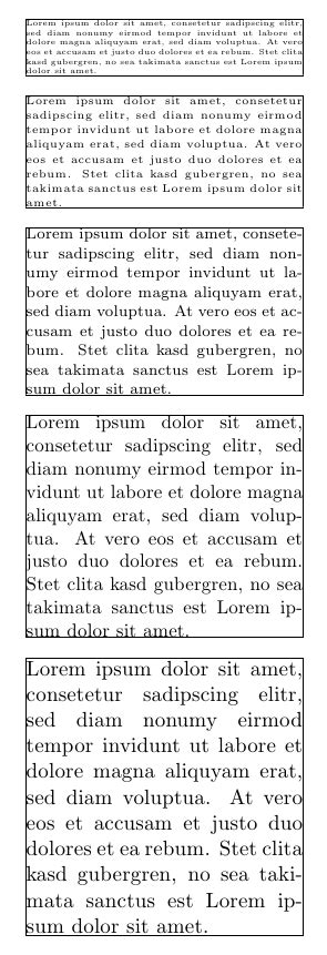 Formatting Fit Text Into Given Box By Adjusting The Fontsize Tex