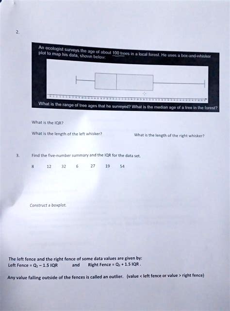 Plot To Map His Data Shown Below What Is The Iqr What Is The Length