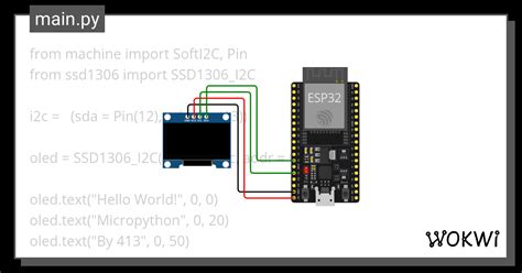 Oled 基础 Wokwi Esp32 Stm32 Arduino Simulator