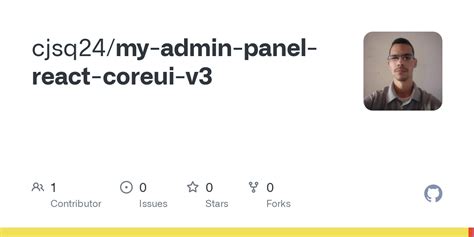 GitHub Cjsq24 My Admin Panel React Coreui V3
