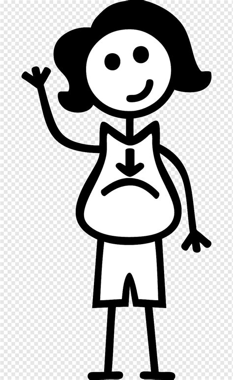 Stick Figure Girl Clipart Black And White