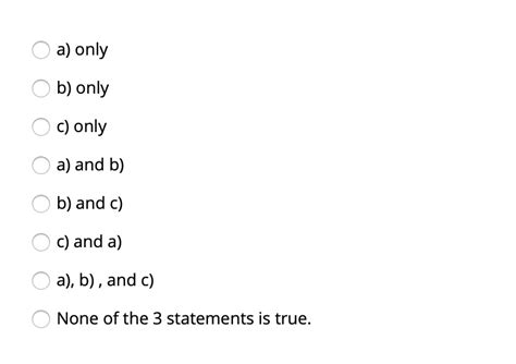 solved a only b only c only a and b b and c c and a a b