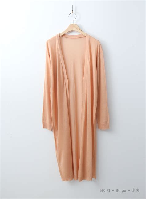 봄 여름 50대 미시 엄마옷 비치 휴가 자외선차단 니트 롱 로브 레이어드 가디건 아우터