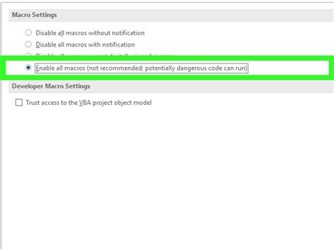 How To Enable Macros In Microsoft Word 7 Steps With Pictures