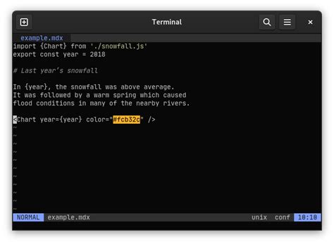 good enough syntax highlight for mdx in neovim using treesitter