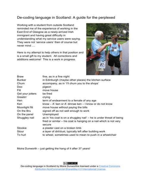 De Coding Language In Scotland